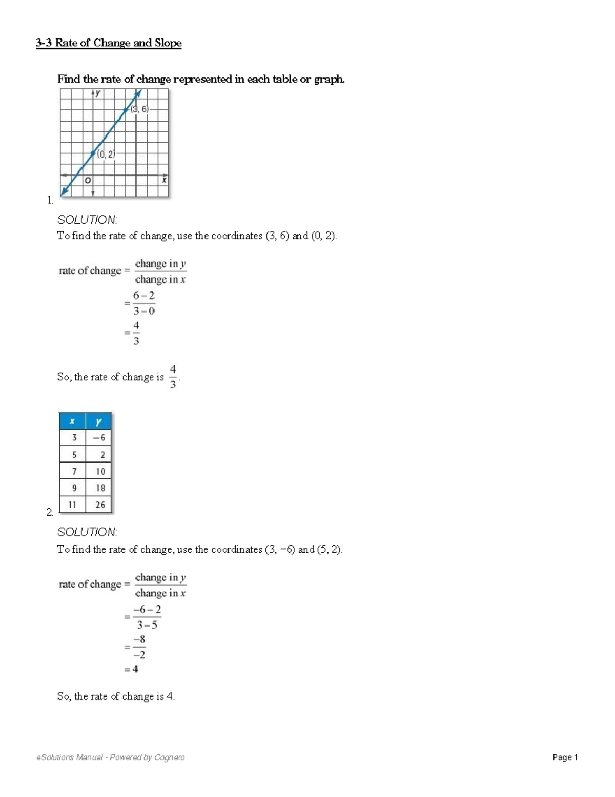 A1 C3 L3 Solution KEY Worked OUT - Find the rate of change represented ...