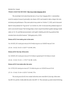 Module 4 Assignment 1 - 9/24/ ACC-201 Internal Controls Internal controls are put into place to ...