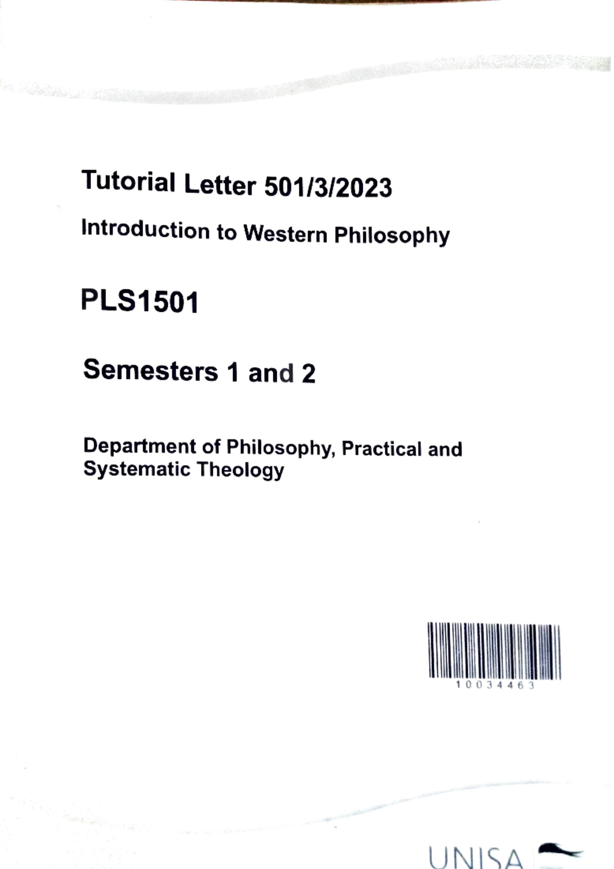 PLS1501 study guide - PLS1501 - Tutorial Letter 501/3/ Introductionto ...