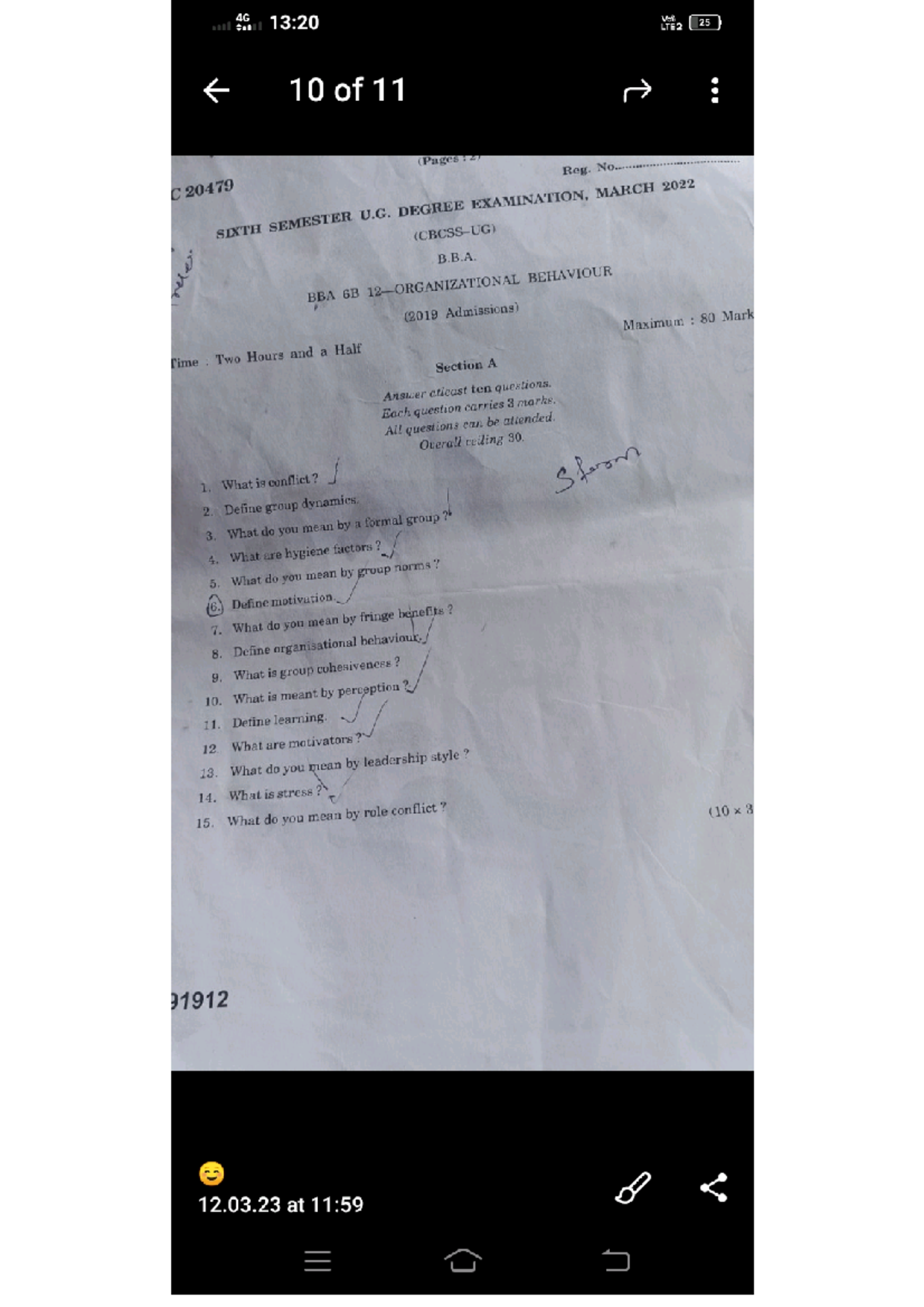 PDF Gallery ob - Previous year question papers - Bachelor of business ...