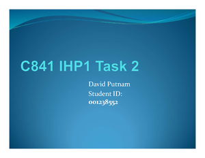 C841 Task 1 - Task 1 - Western Governor’s University Legal Issues in Information Security C ...