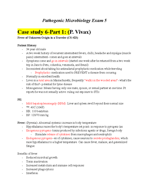 Patho Micro Exam 1 - Pathogenic Microbiology Exam 1 Exam Chapters: 1, 5, 7, 9, 10 Chapter 1 ...