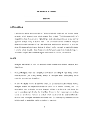 BTC Opwlr W7 Lightfoot Collaborate Exemplar Opinion - RE: ADAM ...