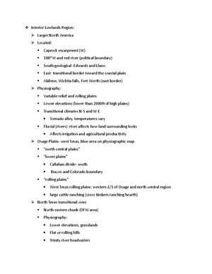 GEOG Chapter 2 note - Notes over lecture - GEOG Chapter 2 notes 2 ...