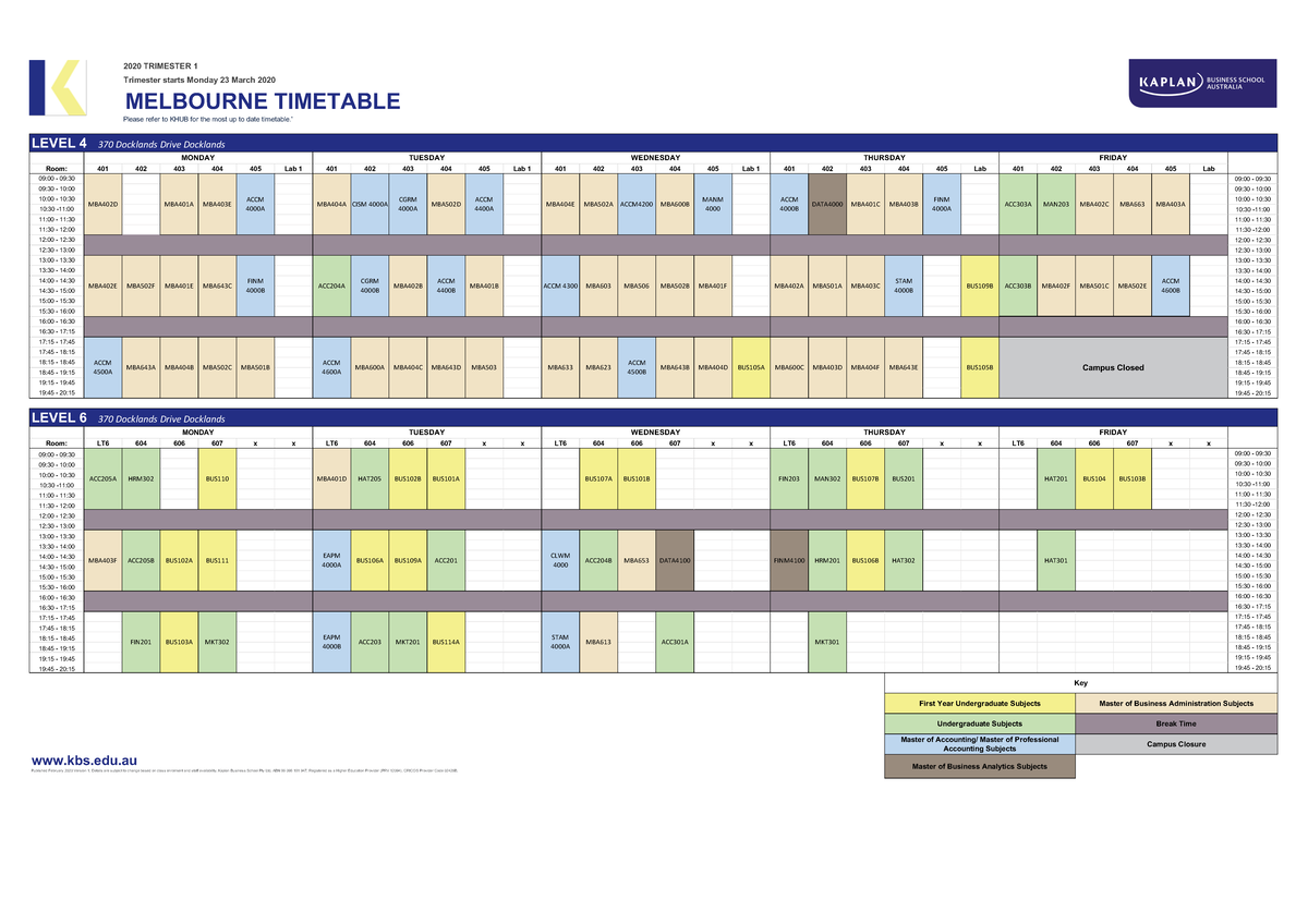 Campus-timetable-melbourne - Warning: TT: undefined function: 32 ...