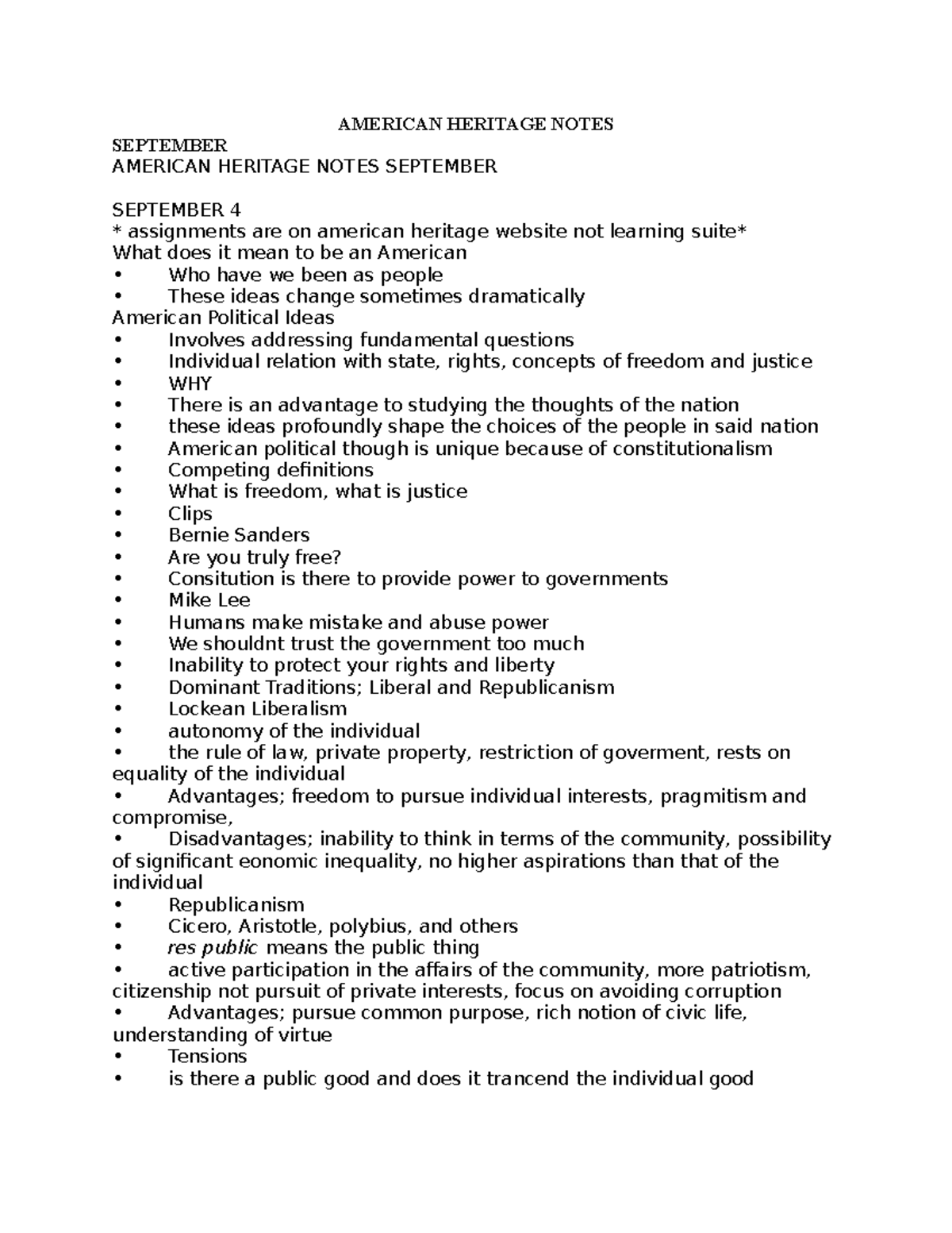 American Heritage Notes - AMERICAN HERITAGE NOTES SEPTEMBER AMERICAN ...