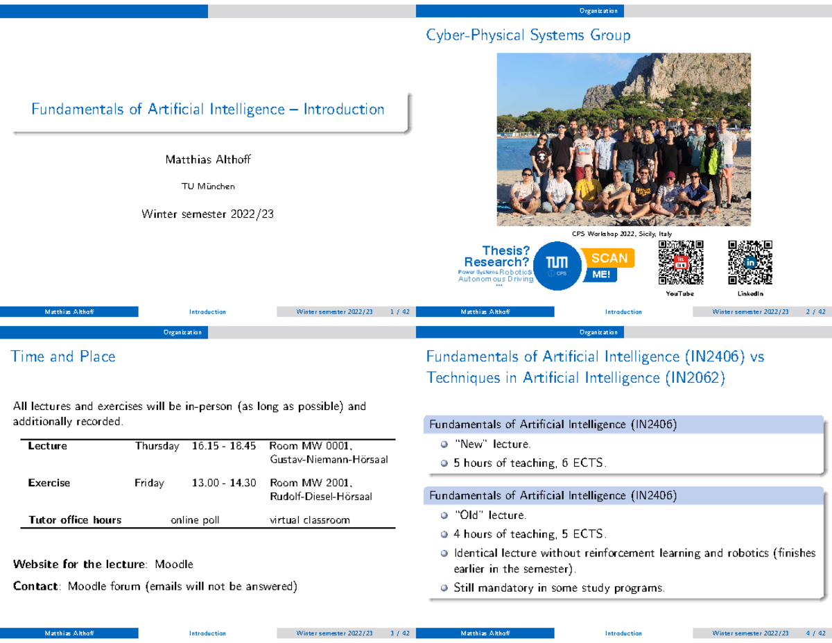 Artificial Intellegence - All Slides 2x2 - Grundlagen der Künstlichen ...