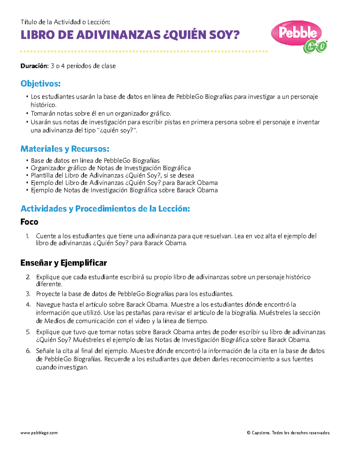 Libro de Adivinanzas Quién Soy - ####### Título de la Actividad o ...
