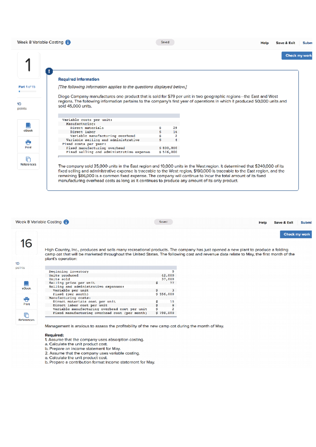 Week 8 tuto q - tutorial - managerial accounting - Studocu