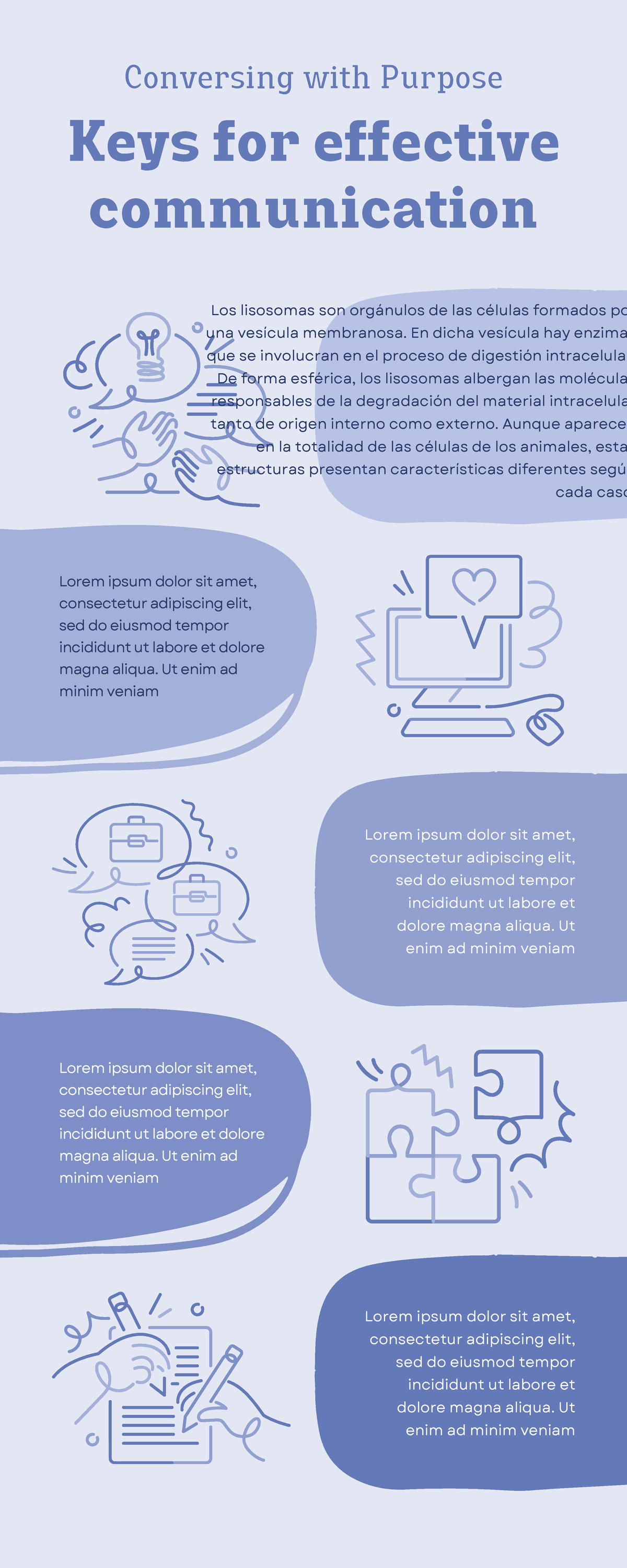Blue Simple Effective Communication Infographic - Keys for effective ...