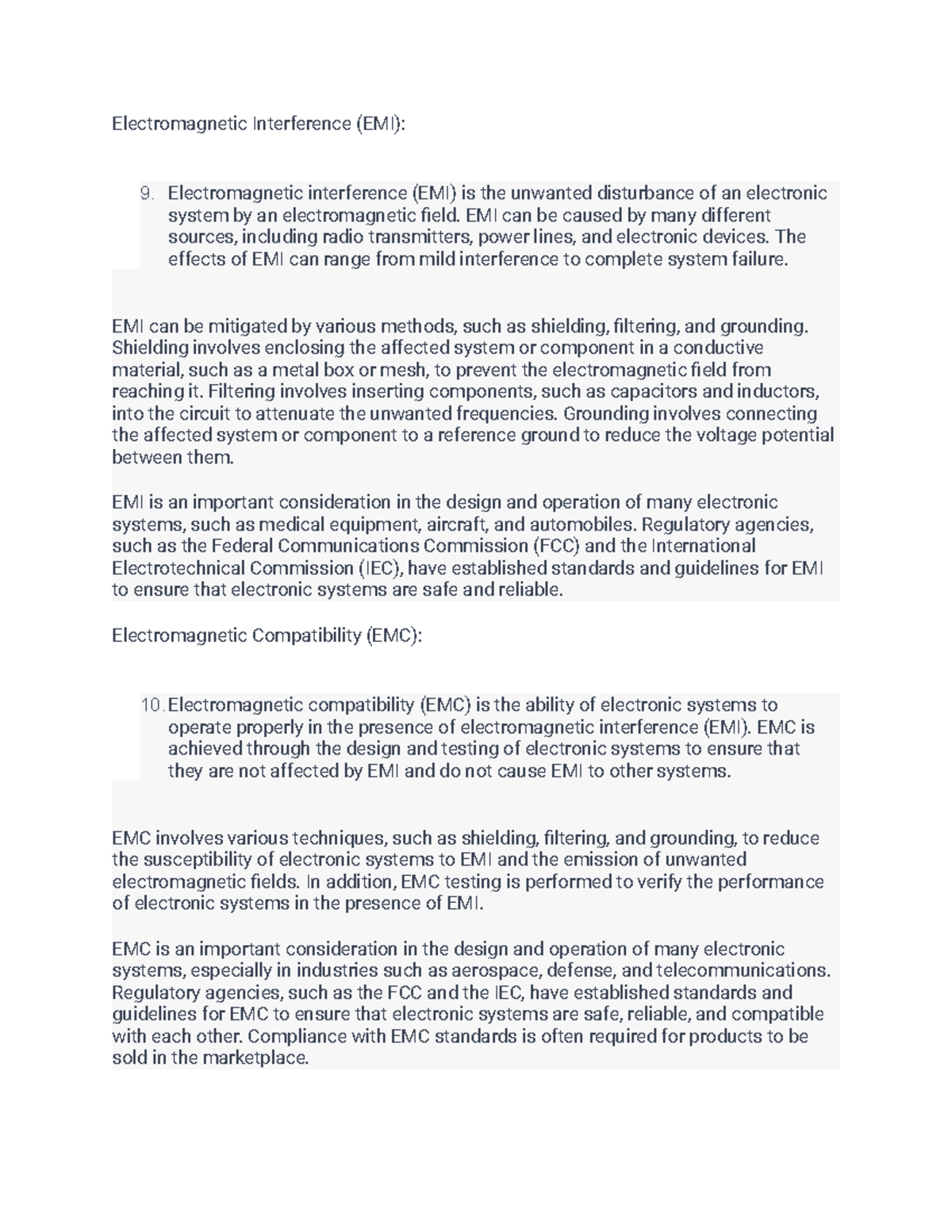 Engineering Electromagnetics 9-10 - Electromagnetic Interference (EMI ...