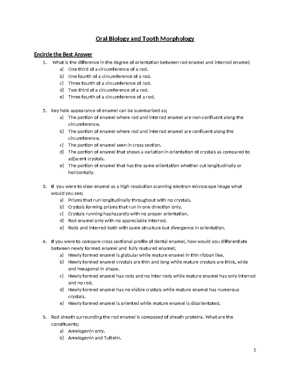 July 2018 Paper 3 - Amazing - Oral Biology and Tooth Morphology ...