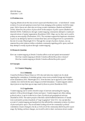 BC5 Planning, spaces and resources exam - BC5: Planning, Spaces and ...