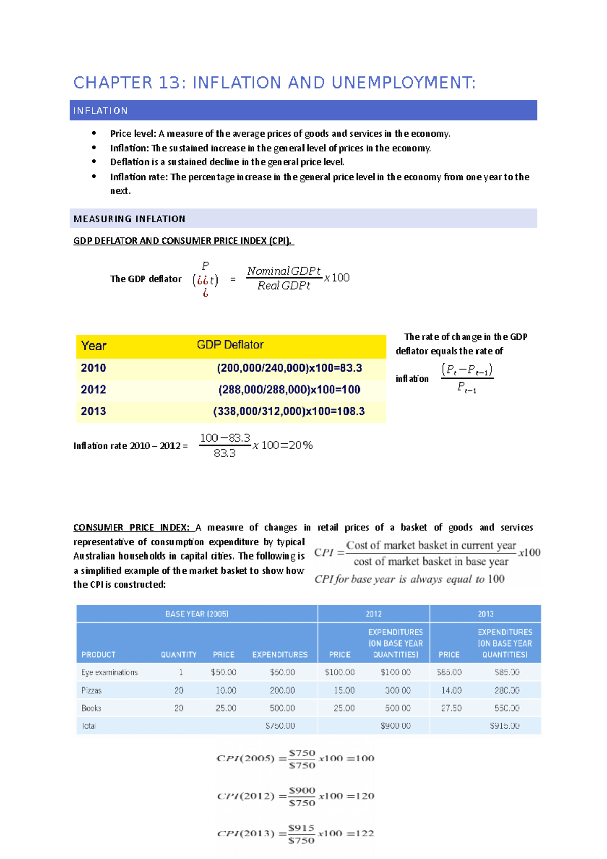 Chapter 13 Essentials OF Economics - CHAPTER 13: INFLATION AND ...