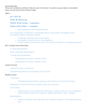 Study guide - Chapter 1 Pathophysiology- study of the disorder or ...