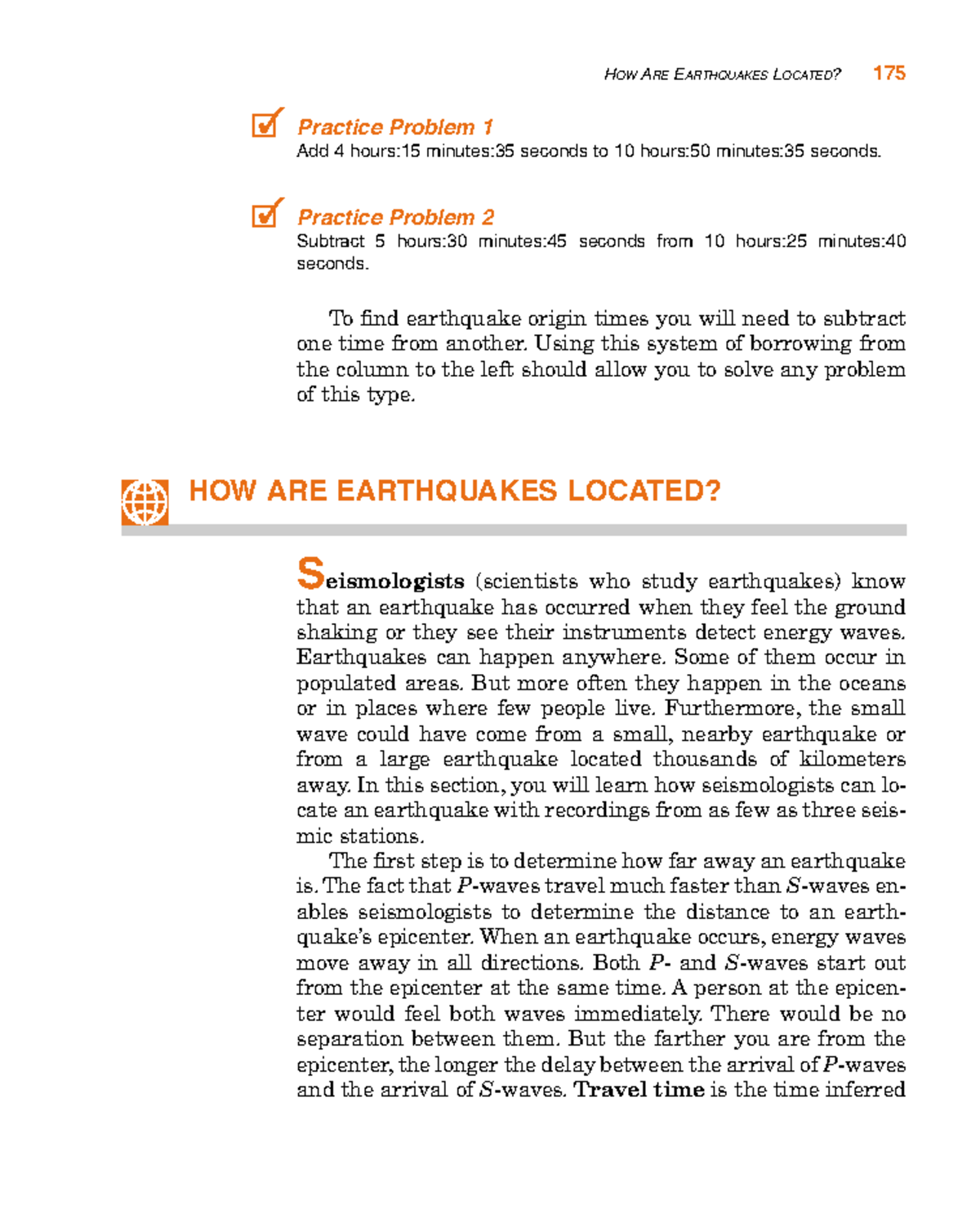 Triangulating Earthquake Epicenter Teacher Directions - Computer ...