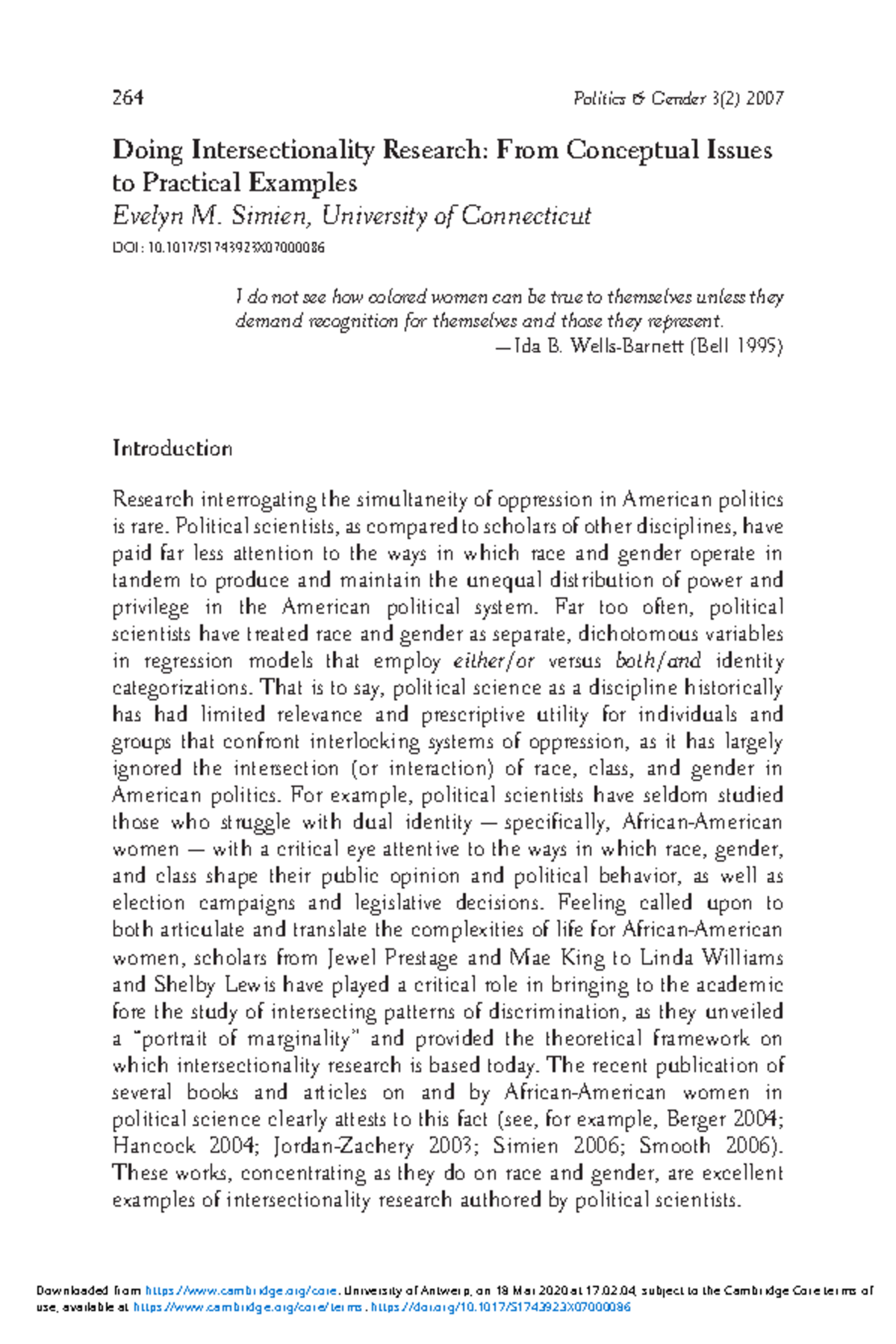 Doing intersectionality research from conceptual issues to practical ...