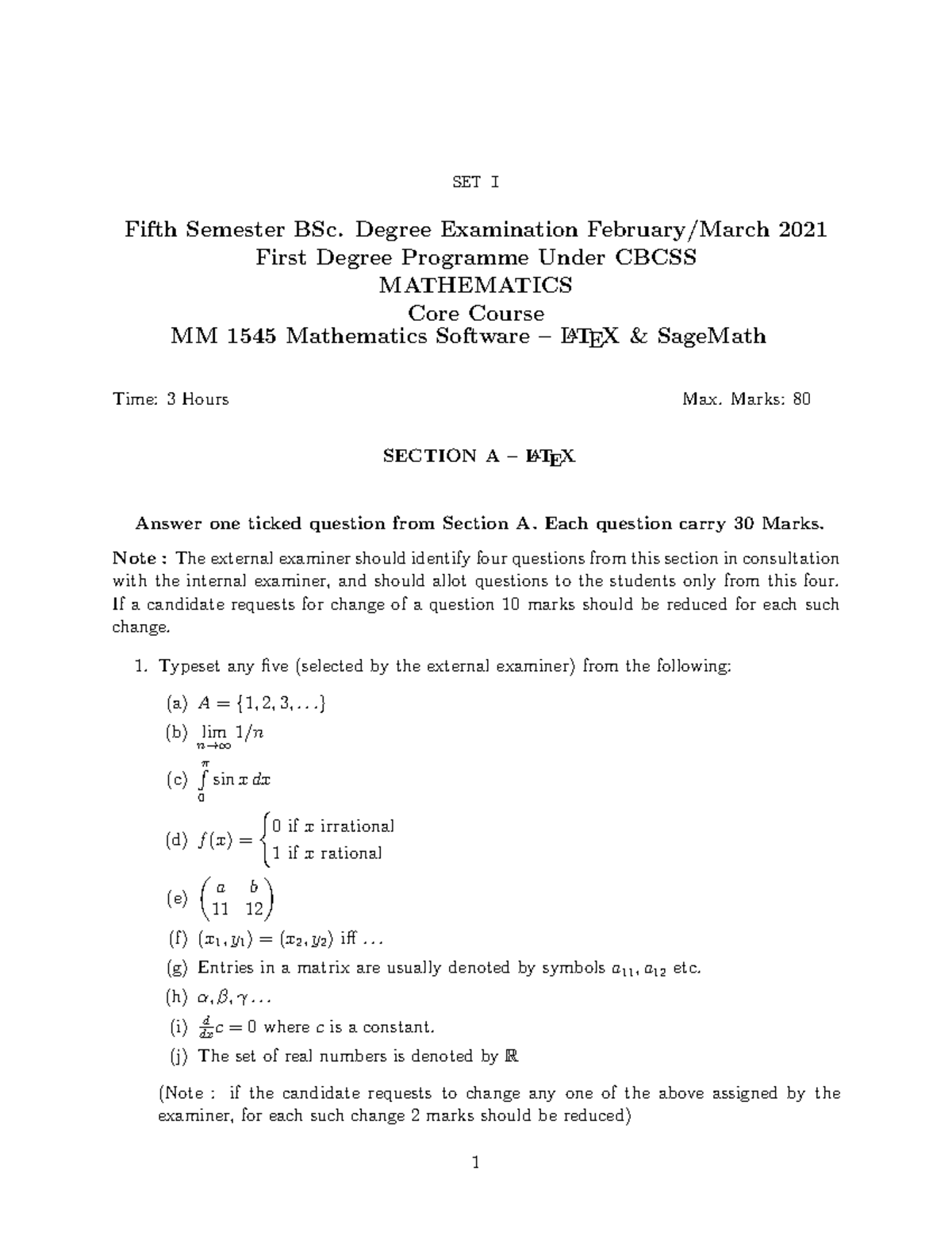 Bsc math 2018 adm mm1545 qp 2021 march day 1 - Mathematics Software ...