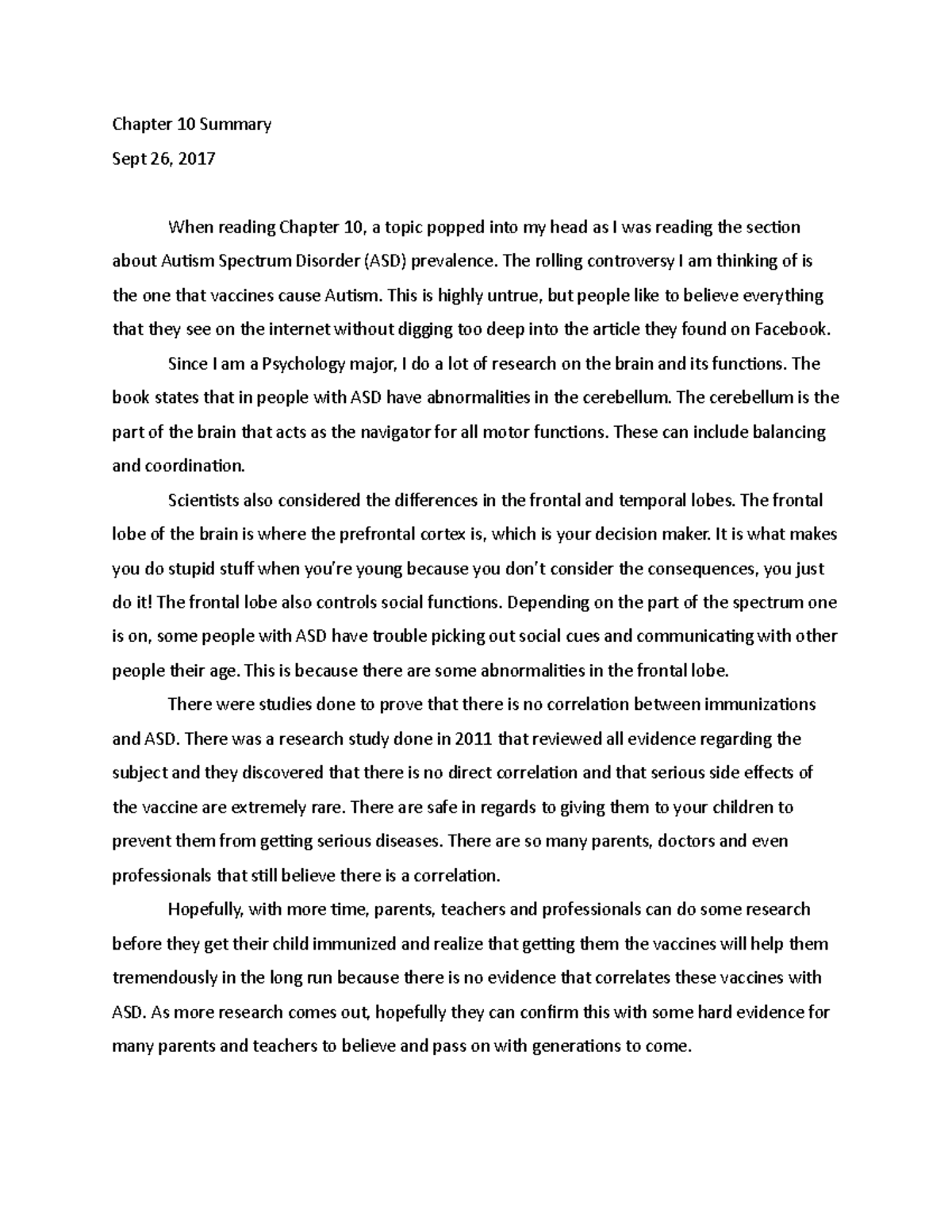 Ch10Summary - Summary Special Education - Chapter 10 Summary Sept 26 ...