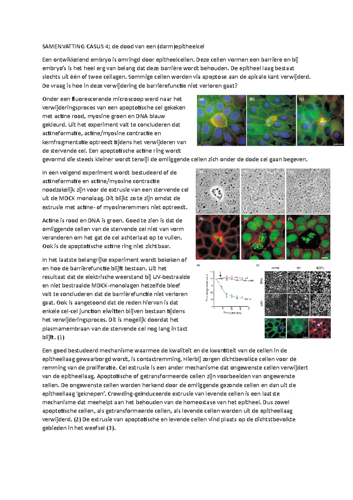 WC 002 samenvatting - SAMENVATTING CASUS 4; de dood van een (darm ...