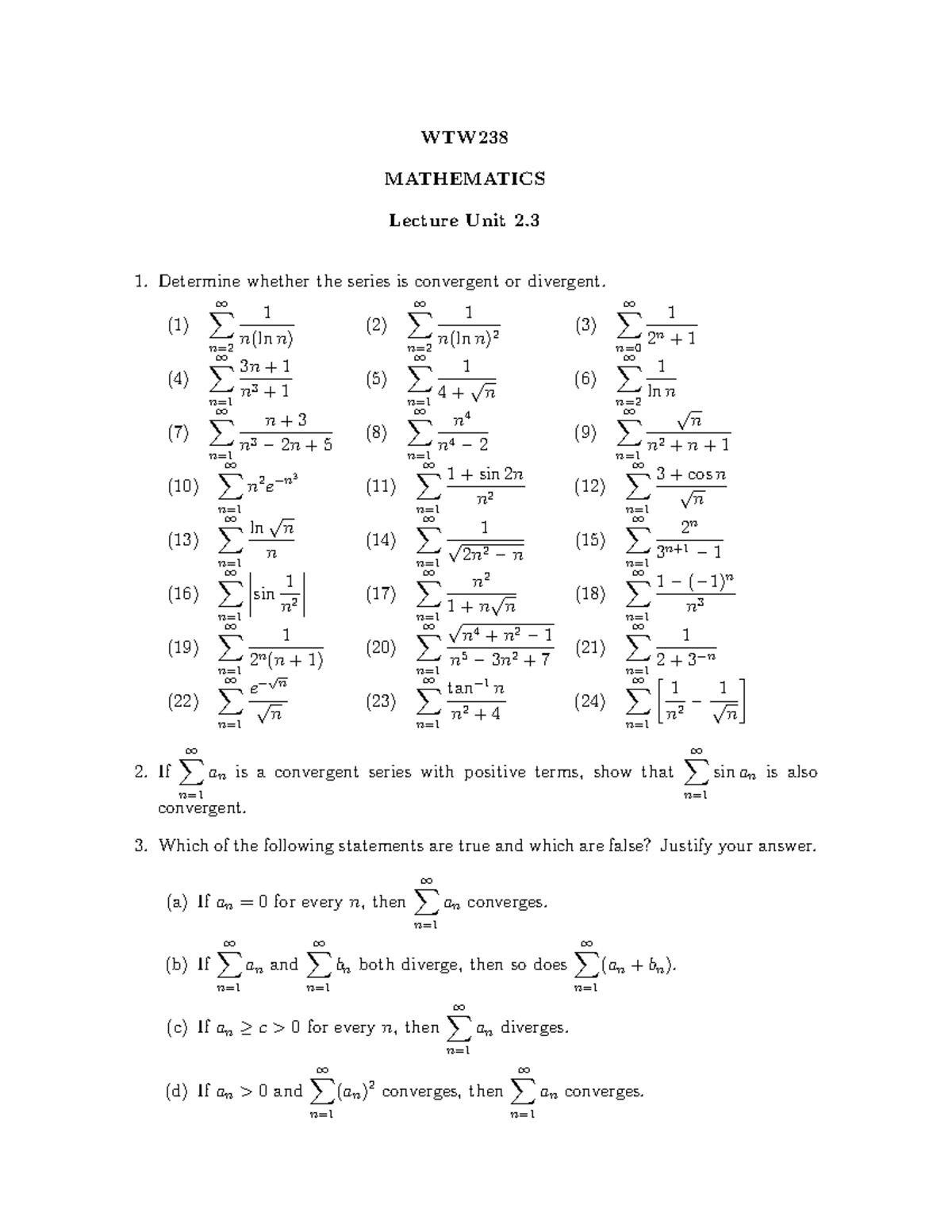 2020 Lecture unit 2.3 (28 Jan) - WTW MATHEMATICS Lecture Unit 2 ...