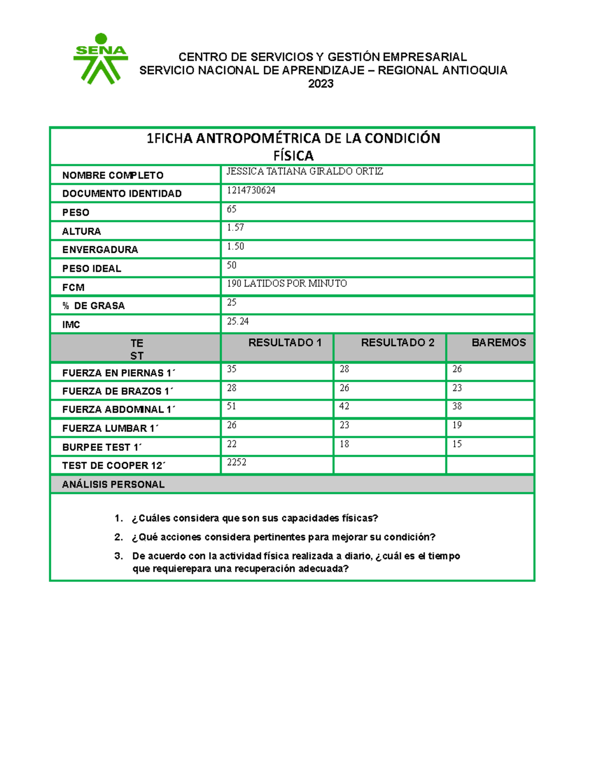 ficha antropometrica - CENTRO DE SERVICIOS Y GESTIÓN EMPRESARIAL ...