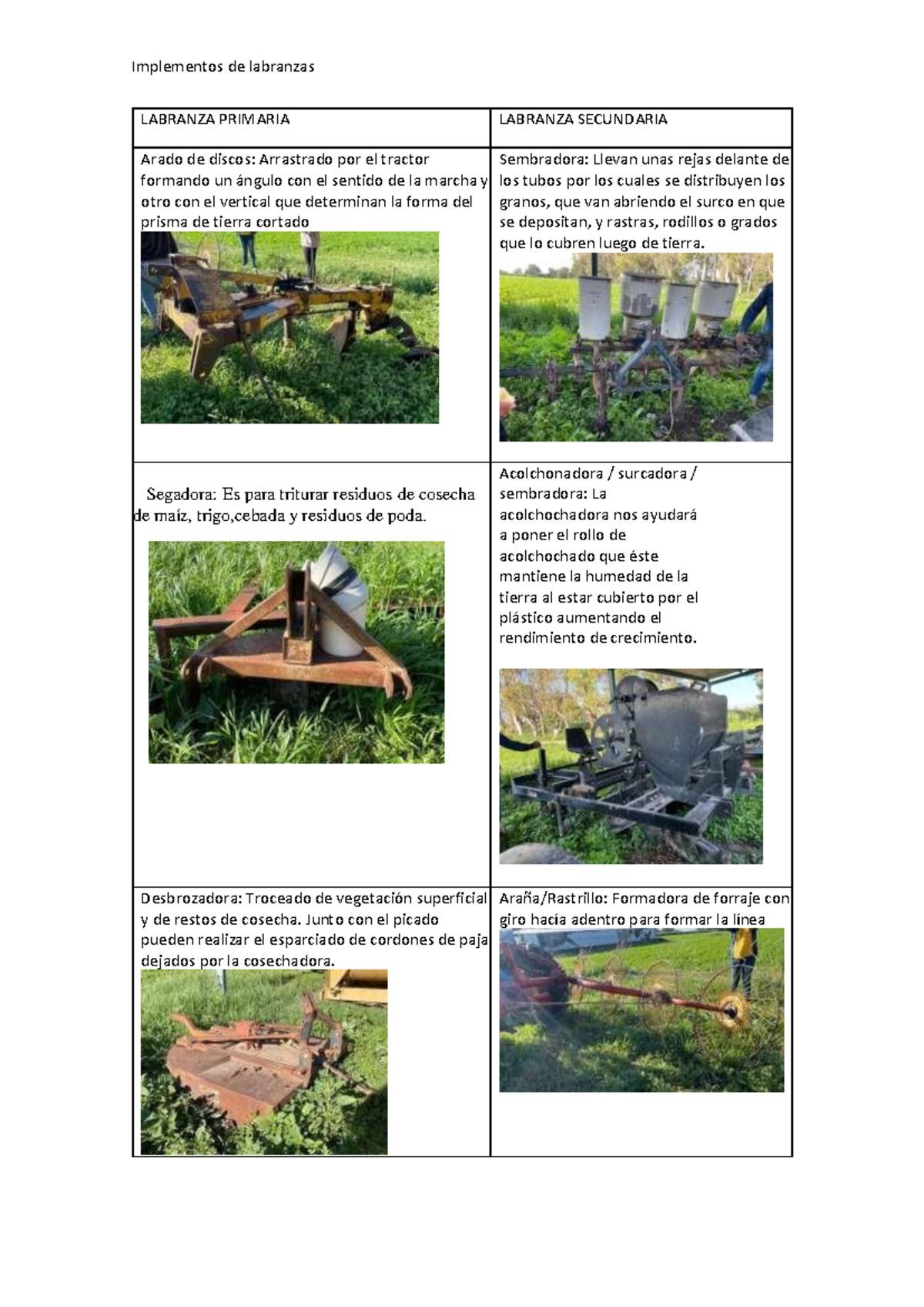 Labranza Primaria Y Secundaria - LABRANZA PRIMARIA LABRANZA SECUNDARIA ...