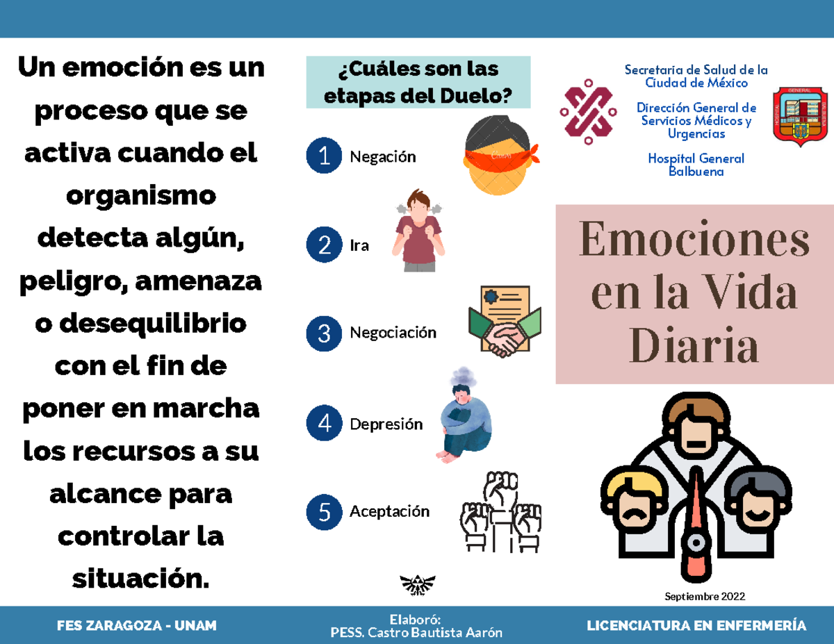 Emociones en la Vida Diaria - 1 2 3 4 5 Secretaria de Salud de la ...