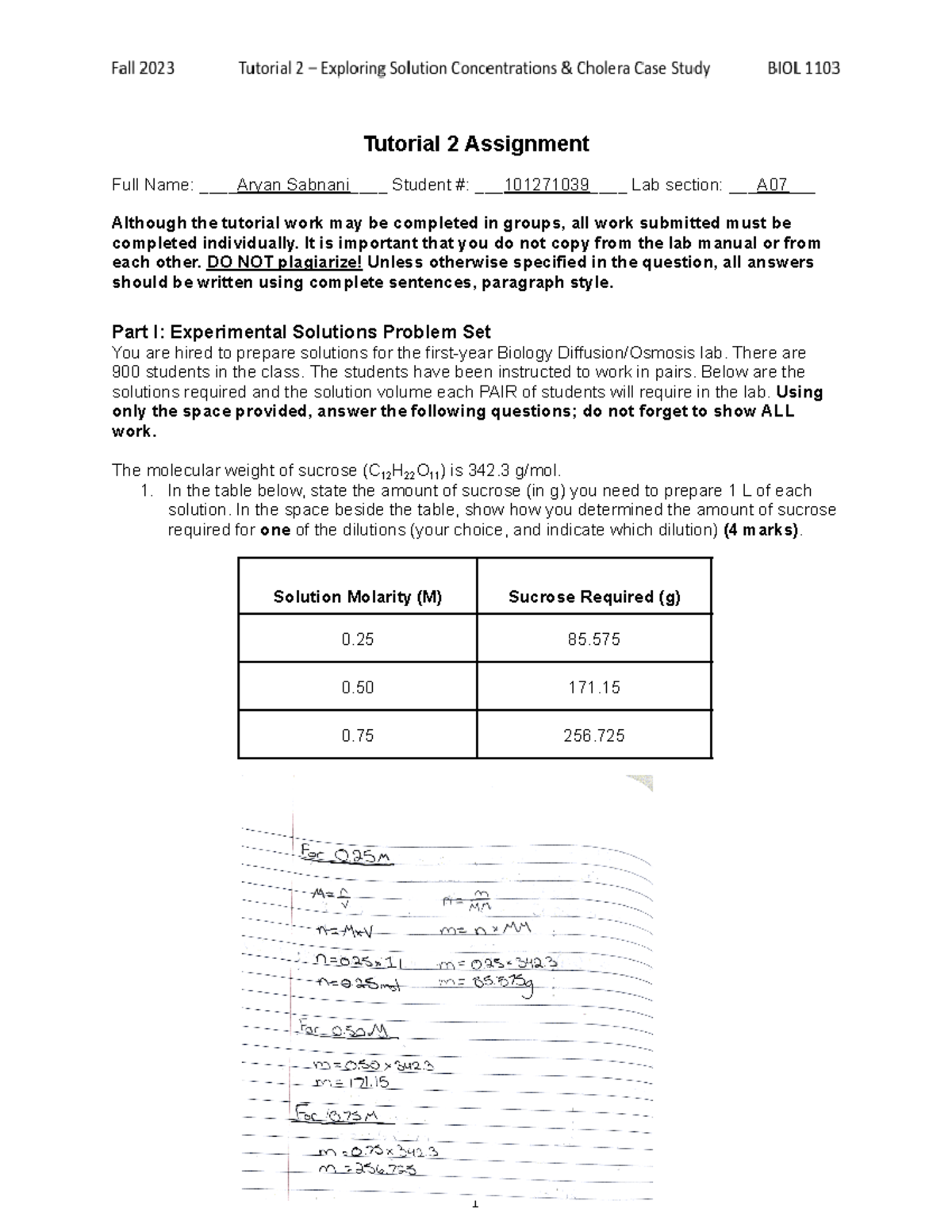 Aryan Sabnani 101271039 A07 Tutorial 2Assignment - Tutorial 2 ...