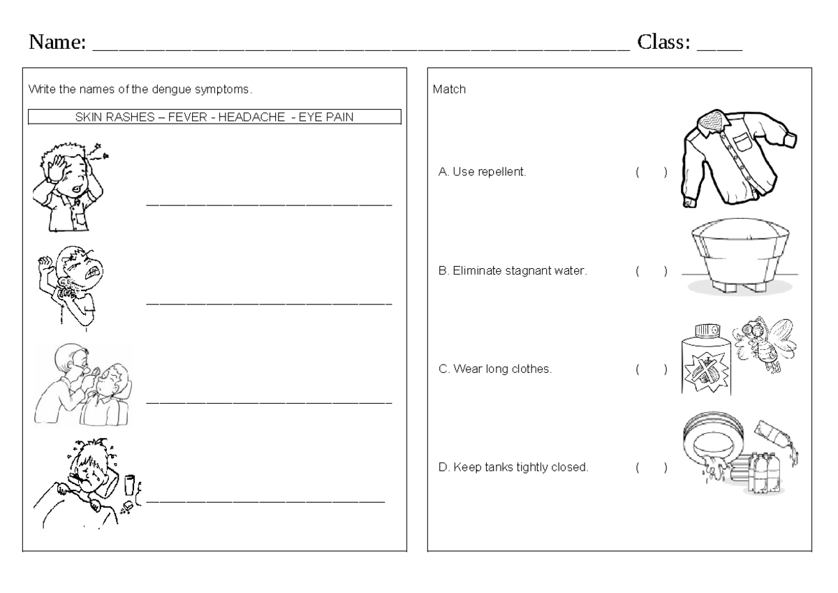 Dengue Activities-1 - Name: - Studocu