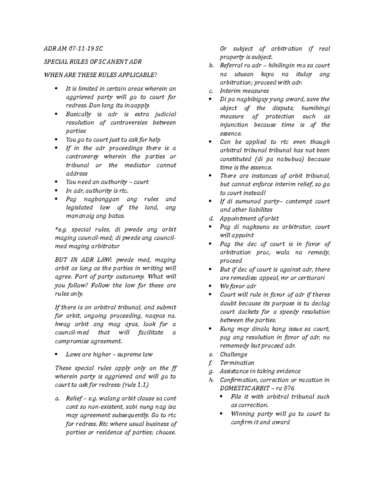 ADR- Special- Rules - ADR AM 07-11-19 SC SPECIAL RULES OF SC ANENT ADR ...