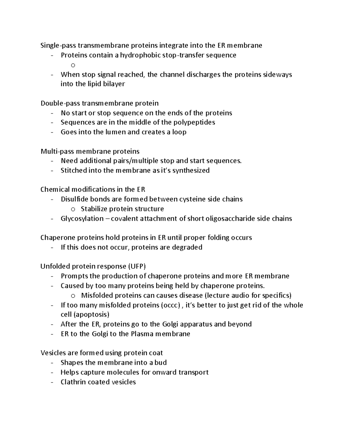 Cell bio protein - Single-pass transmembrane proteins integrate into ...
