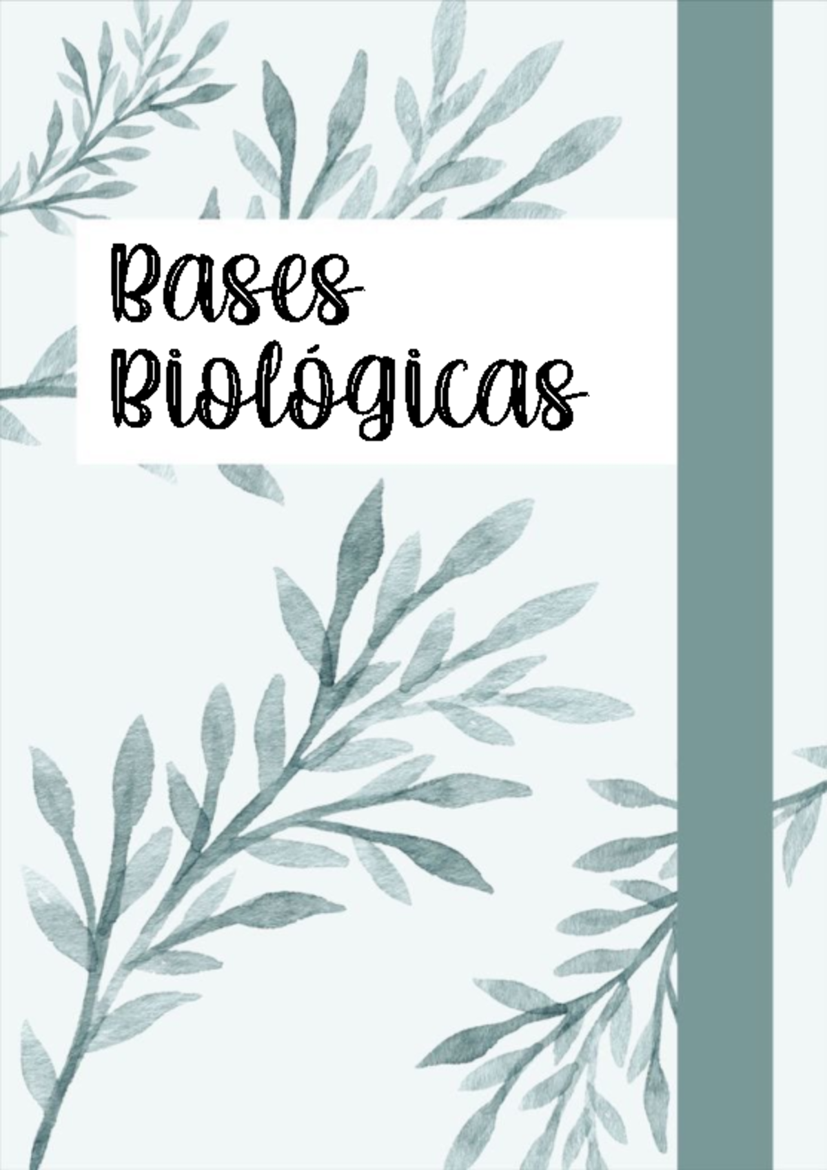 Bases Biológicas - Gerg - Bases Biológicas (CÉLULA EUCARIONTE) Posee ...