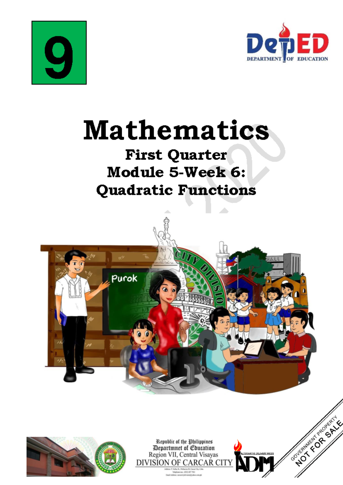 Copy of Math-9 SLM Q1 W6 M5 V1 - Mathematics First Quarter Module 5 ...