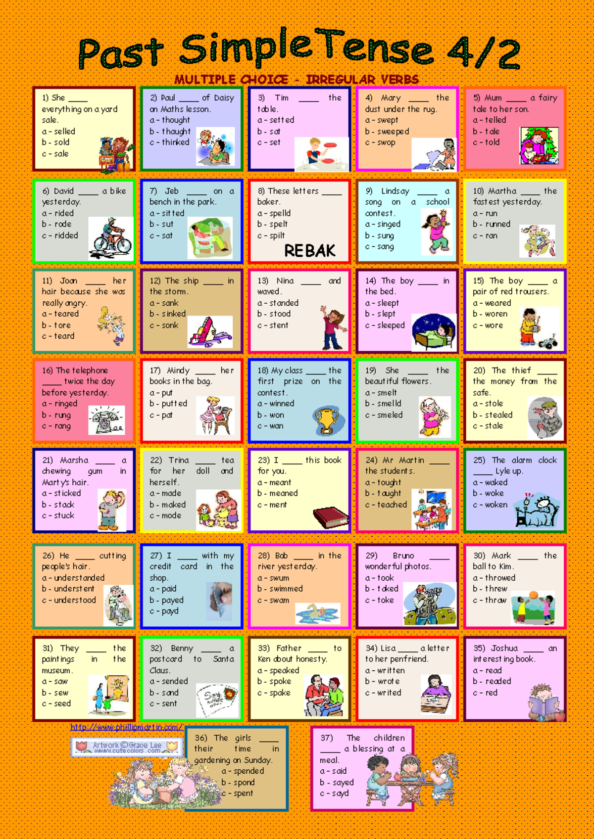 Past-simple-tense-42-irregular-verbs-part-2-multip 4919 - 12) The ship ...
