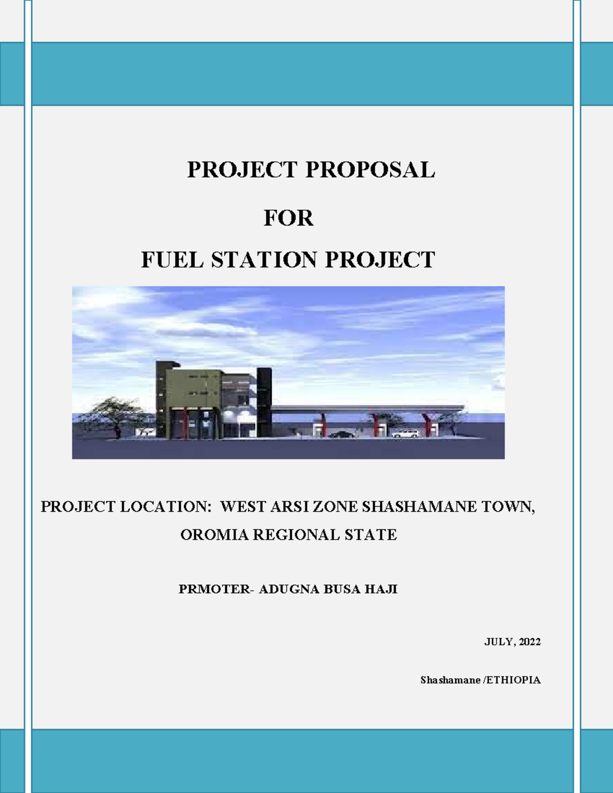 Fuel station project proposal - PROJECT PROPOSAL FOR FUEL STATION ...