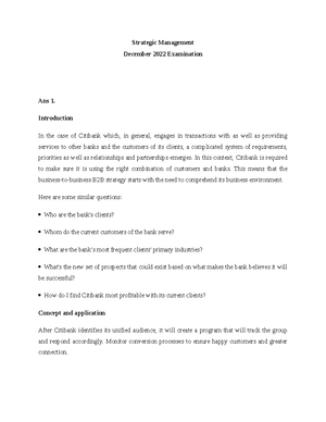 Strategic Financial Issues - STRATEGIC FINANCIAL ISSUES A financial ...