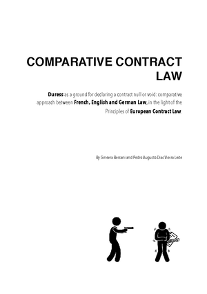 Introduction to comparative contract law - INTRODUCTION TO COMPARATIVE ...