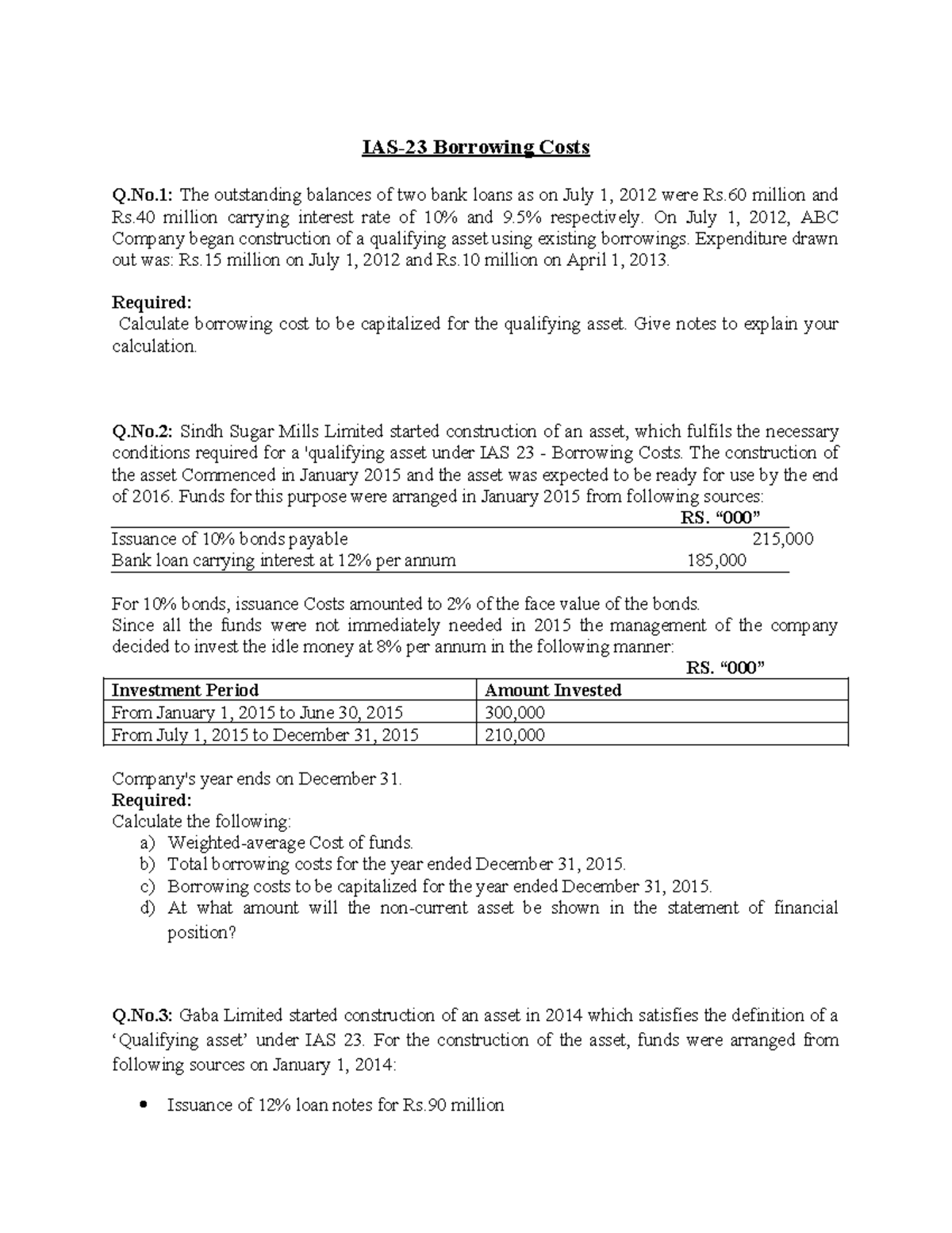 IAS-23-Final-04052024-041257 pm - IAS-23 Borrowing Costs Q.No: The ...