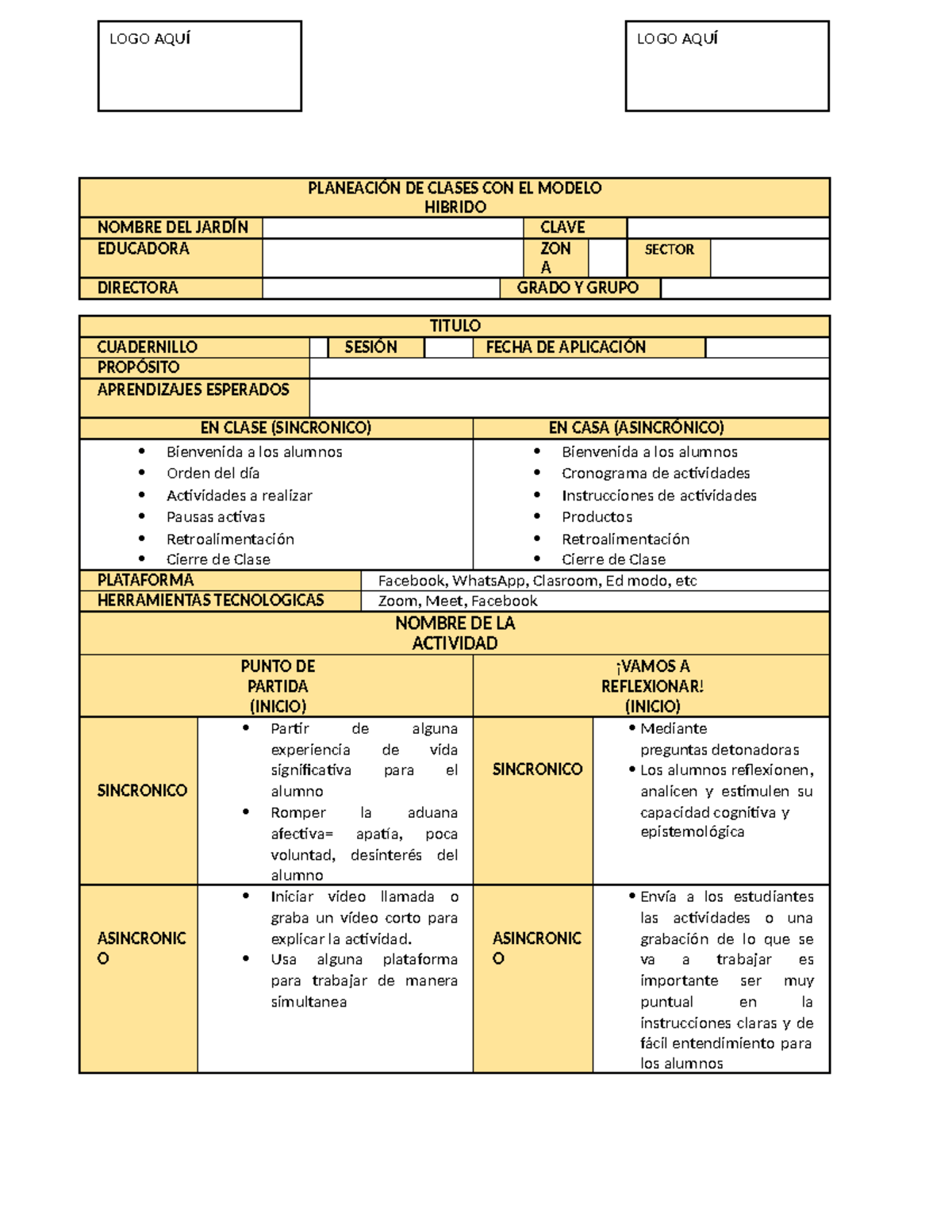 01-ejemplo-de-planeacion-modelo-hibrido-1 - PLANEACIÓN DE CLASES CON EL MODELO HIBRIDO NOMBRE ...