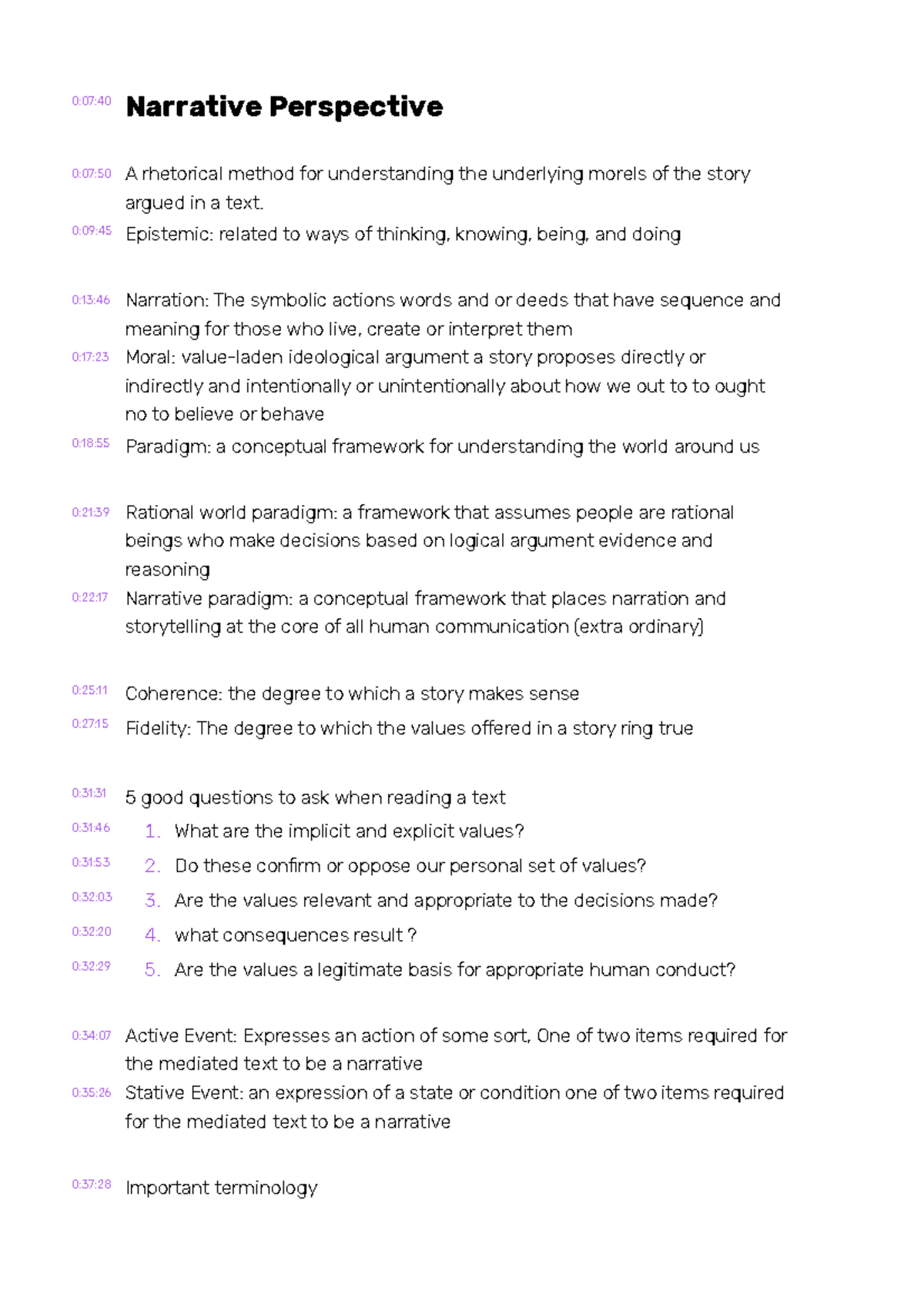 Narrative Perspective - 0:07: 0:07:50 A rhetorical method for ...
