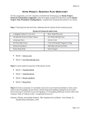 Reading Reflection Journal Who We Worship Template - WRSP 101 READING ...