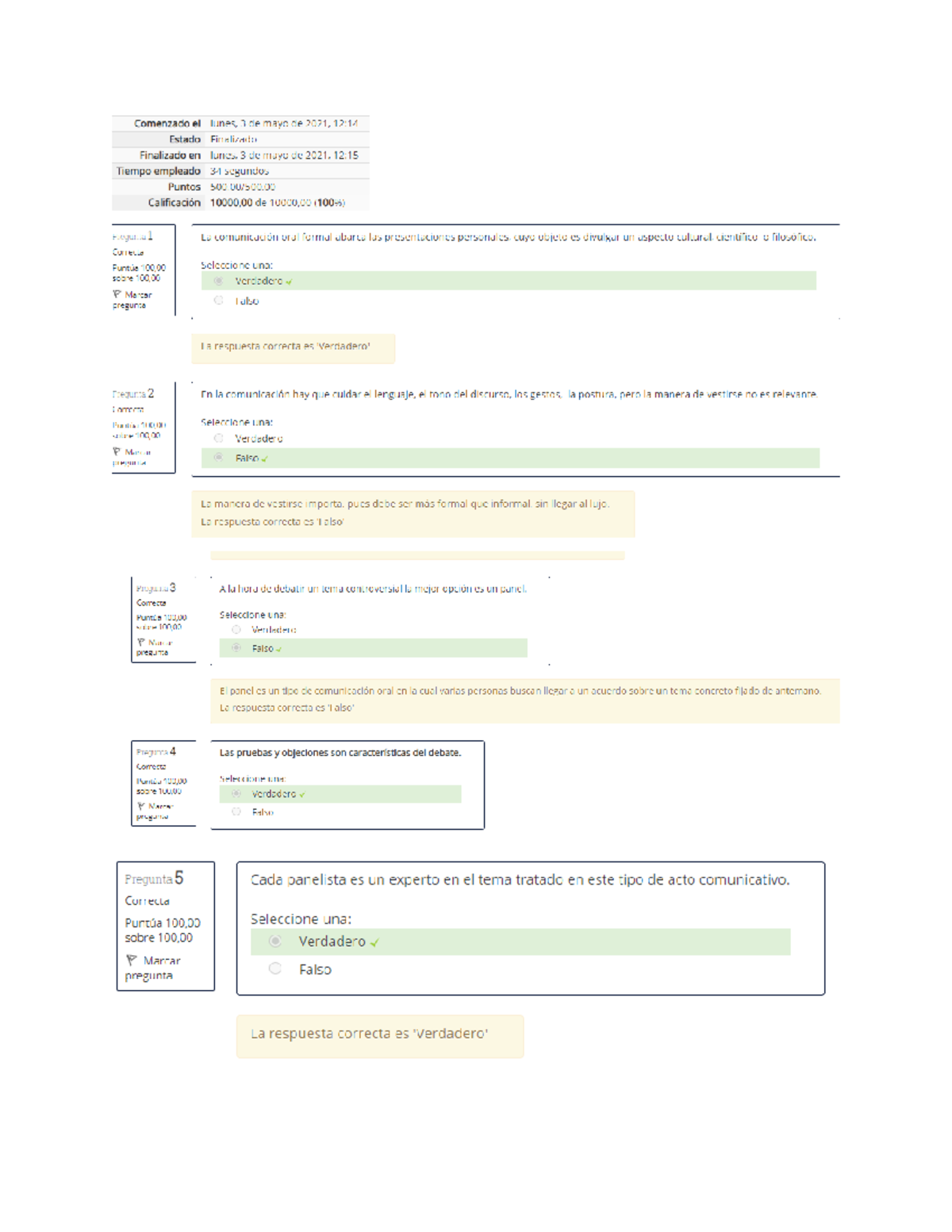 Autoevaluacion 3, semana numero 3 sobre el texto - Español II - Studocu