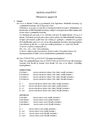 [Solved] a Hva er valens b Hvilken valens har verbene nedenfor Petter ...