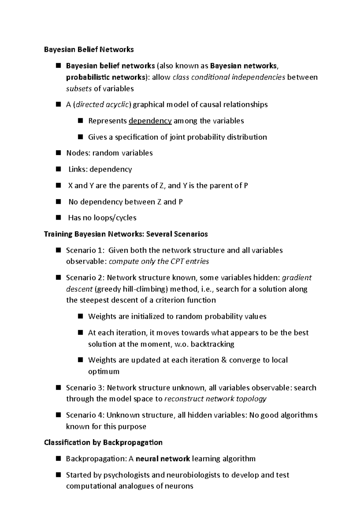 Neural Network and Bayesian Network Training and Classification ...
