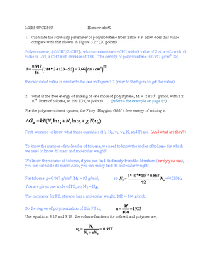 2023 MSE543 Homework 6 Answer - MSE 543 Homework 6 (due 4/24) Question ...