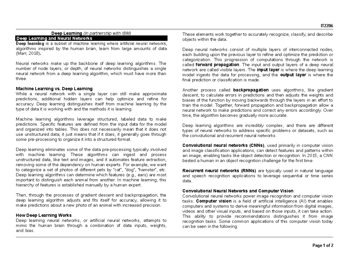 07 Handout 169 - This lecture note is all about the deep learning and ...