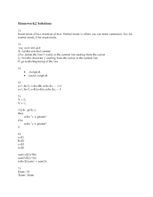 Homework 2 - System Programming CIS 300 Professor : Tang - Homework 2 ...