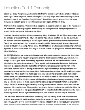 Induction Part 2 Transcript: Philo-49-02-119712 - Introduction to ...