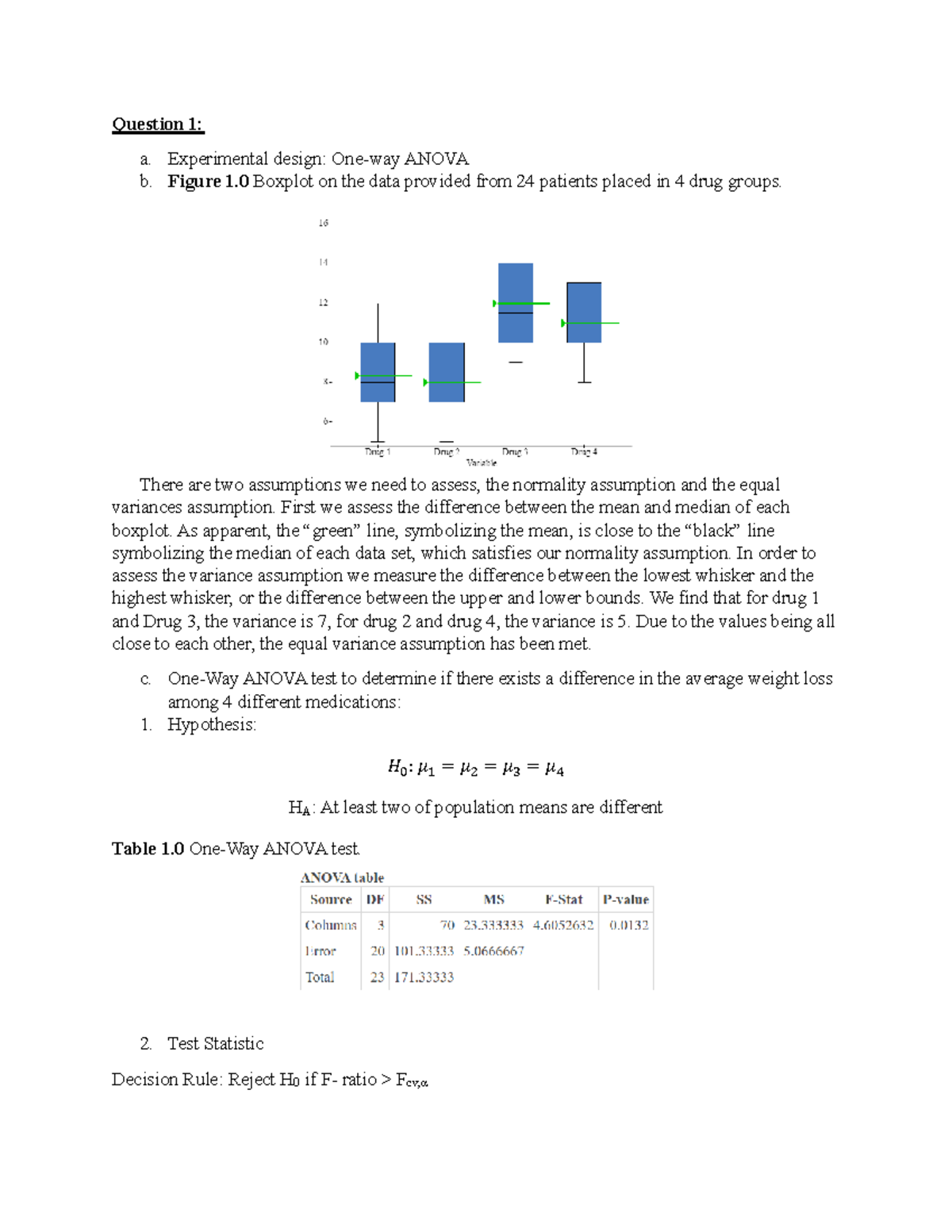 Assignment 3 Solved removed - Question 1: a. Experimental design: One ...